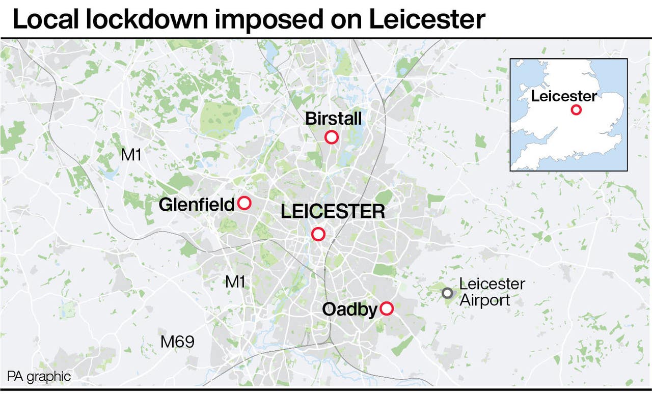 Leicester is first city to go back into lockdown as coronavirus surges ...
