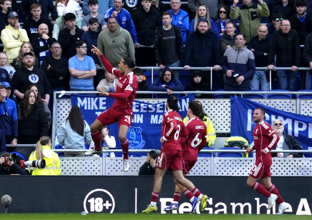 Virgil van Dijk earns Liverpool dramatic derby win 10 minutes into ...