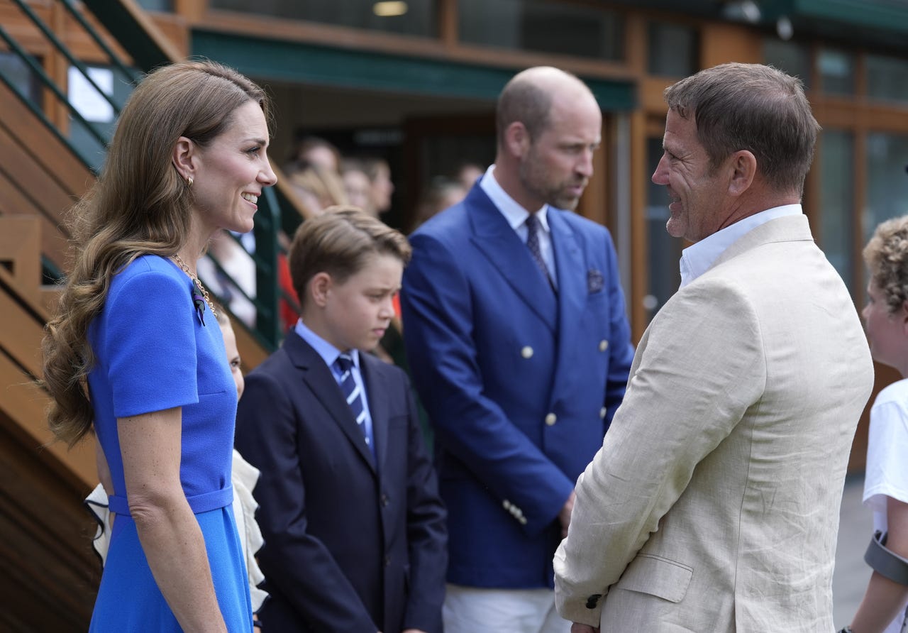 William and Kate arrive at Wimbledon with George and Charlotte | Border ...