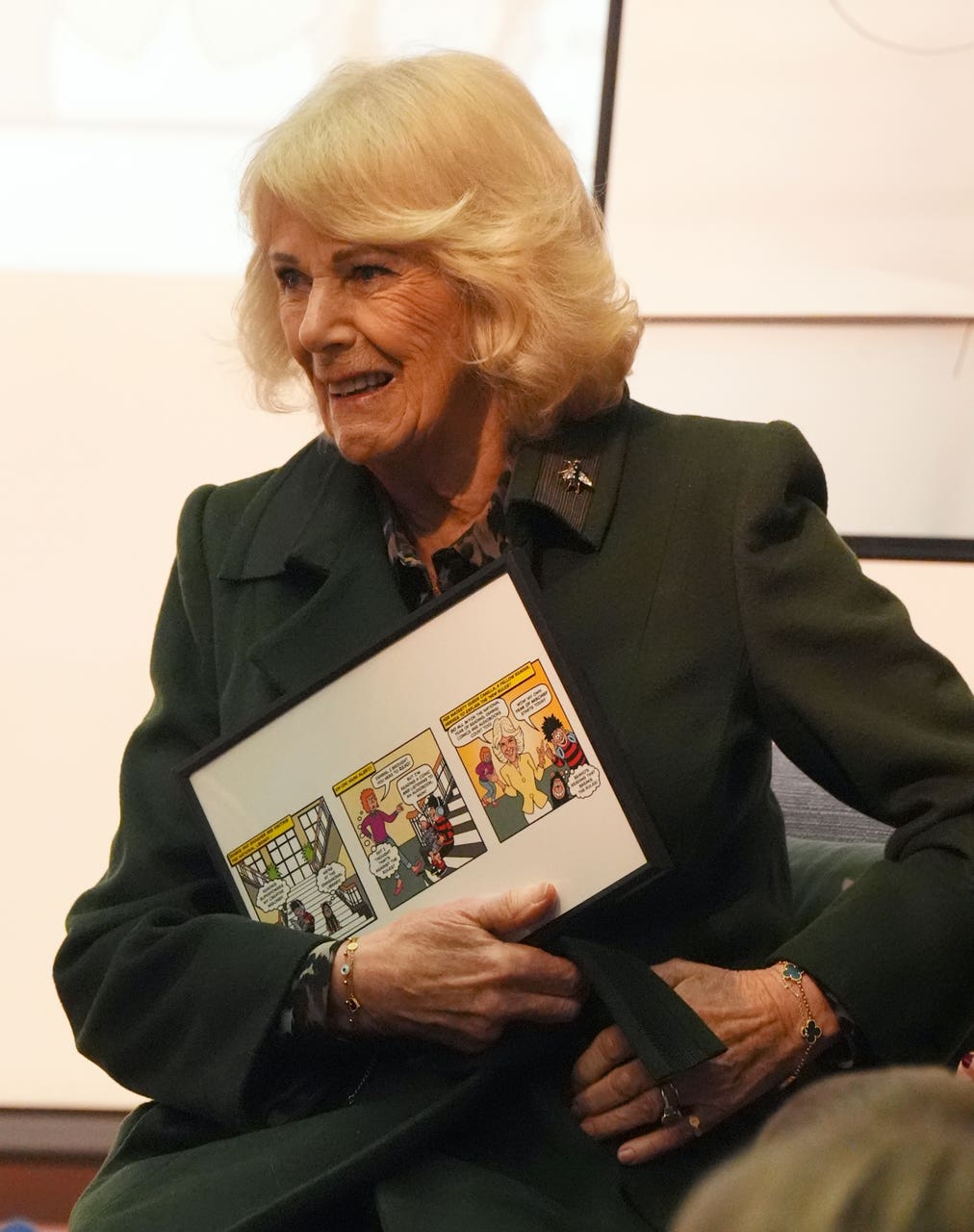 Camilla meets comic book characters during reading initiative launch ...