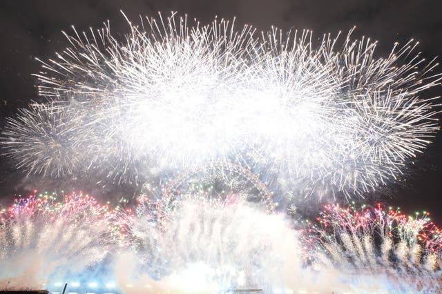 London defies weather with spectacular fireworks display to ring in ...