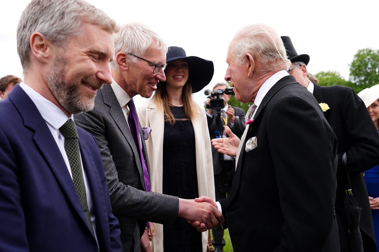 I totter along, says King as he jokes about getting older at palace ...