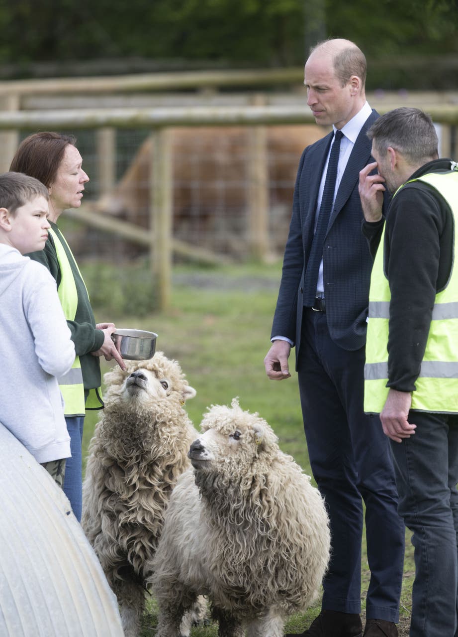Prince of Wales tours ‘amazing’ farm providing child mental health ...