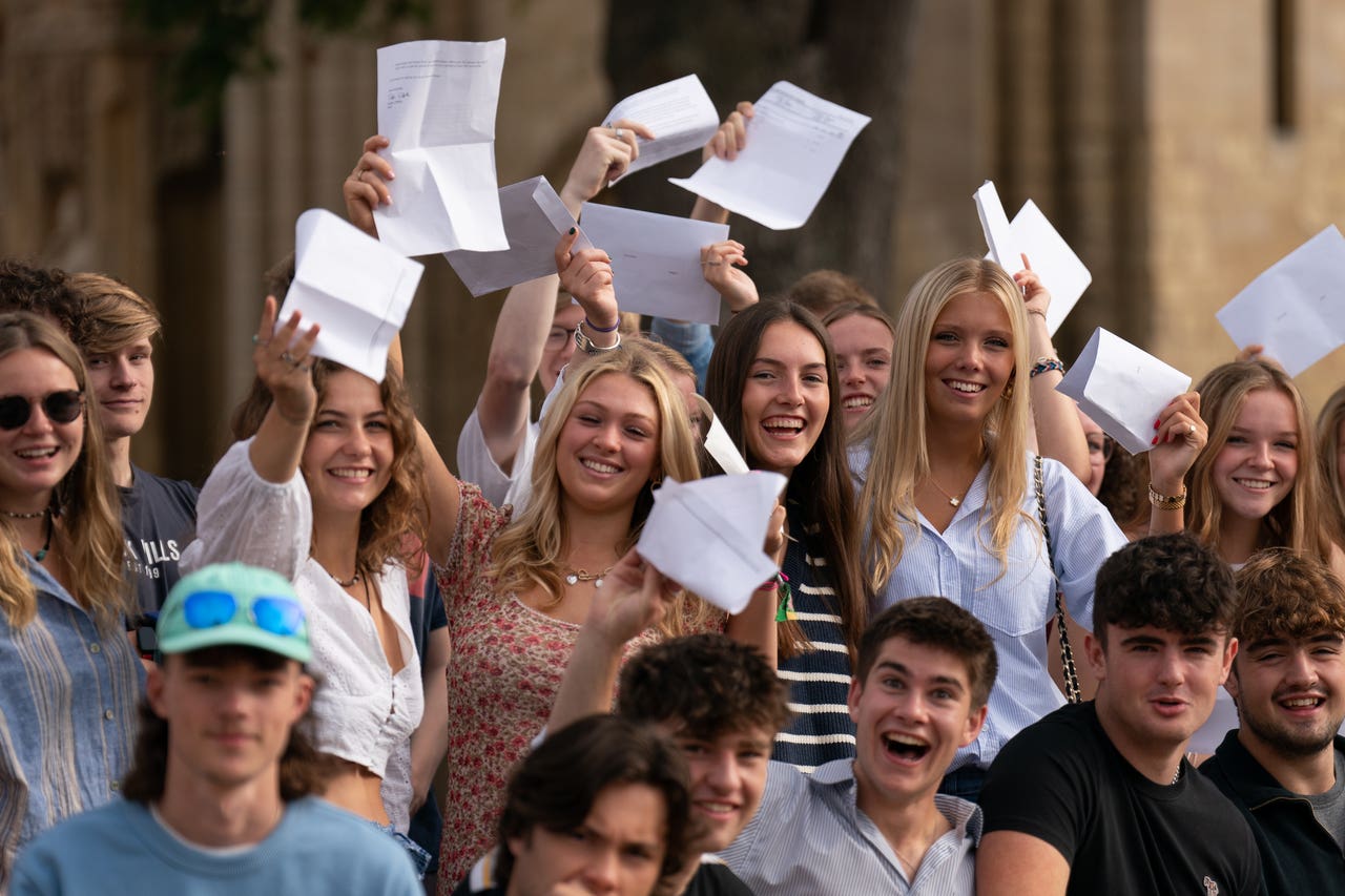 In Pictures: Tears, hugs and smiles on A-level results day | News Shopper