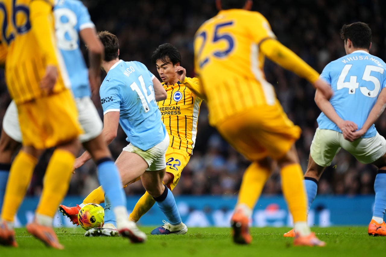 Manchester City drop more points in title race as Brighton earn draw ...