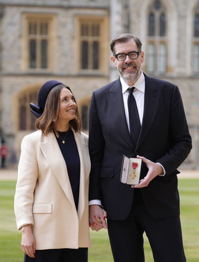 Richard Osman tells of pride at being from Britain during investiture ...