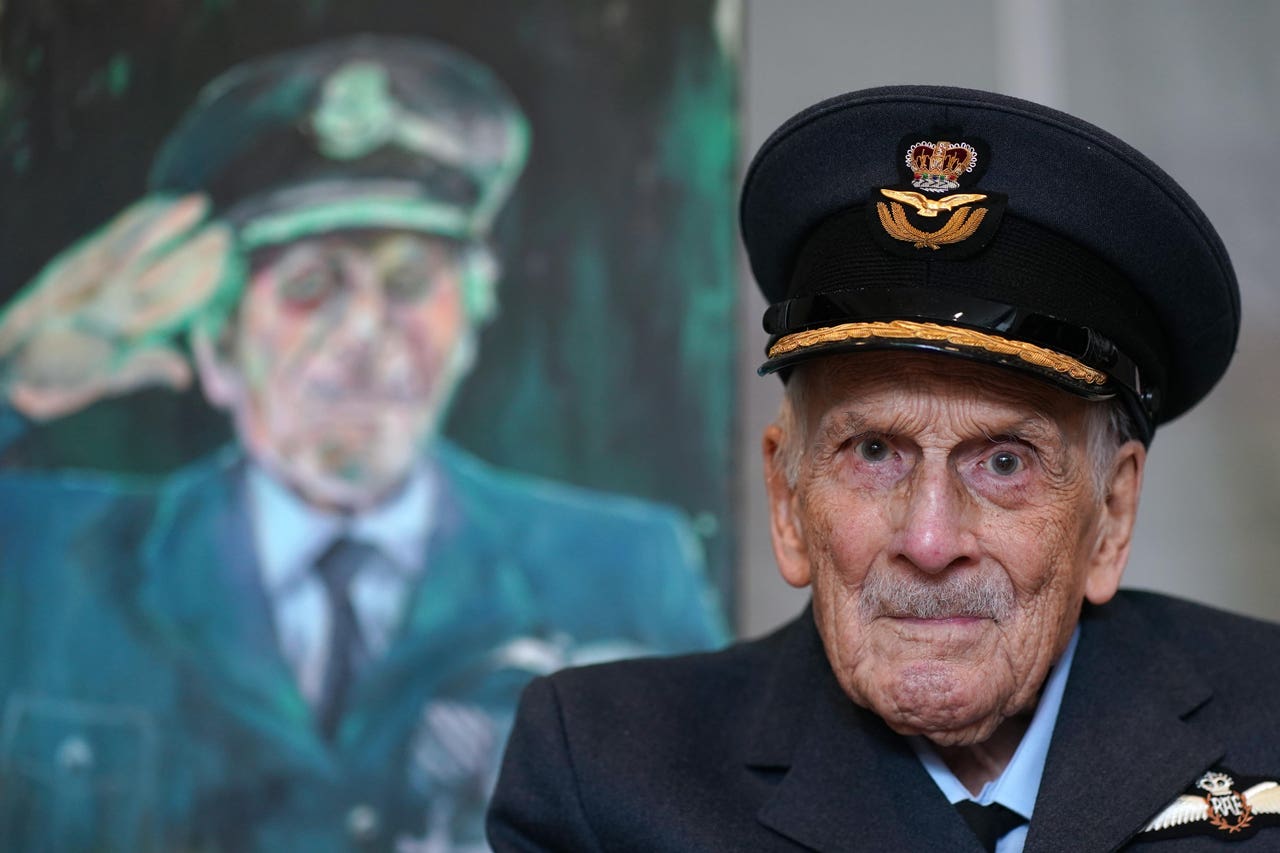 Portrait of last Battle of Britain pilot handed over at National Museum ...