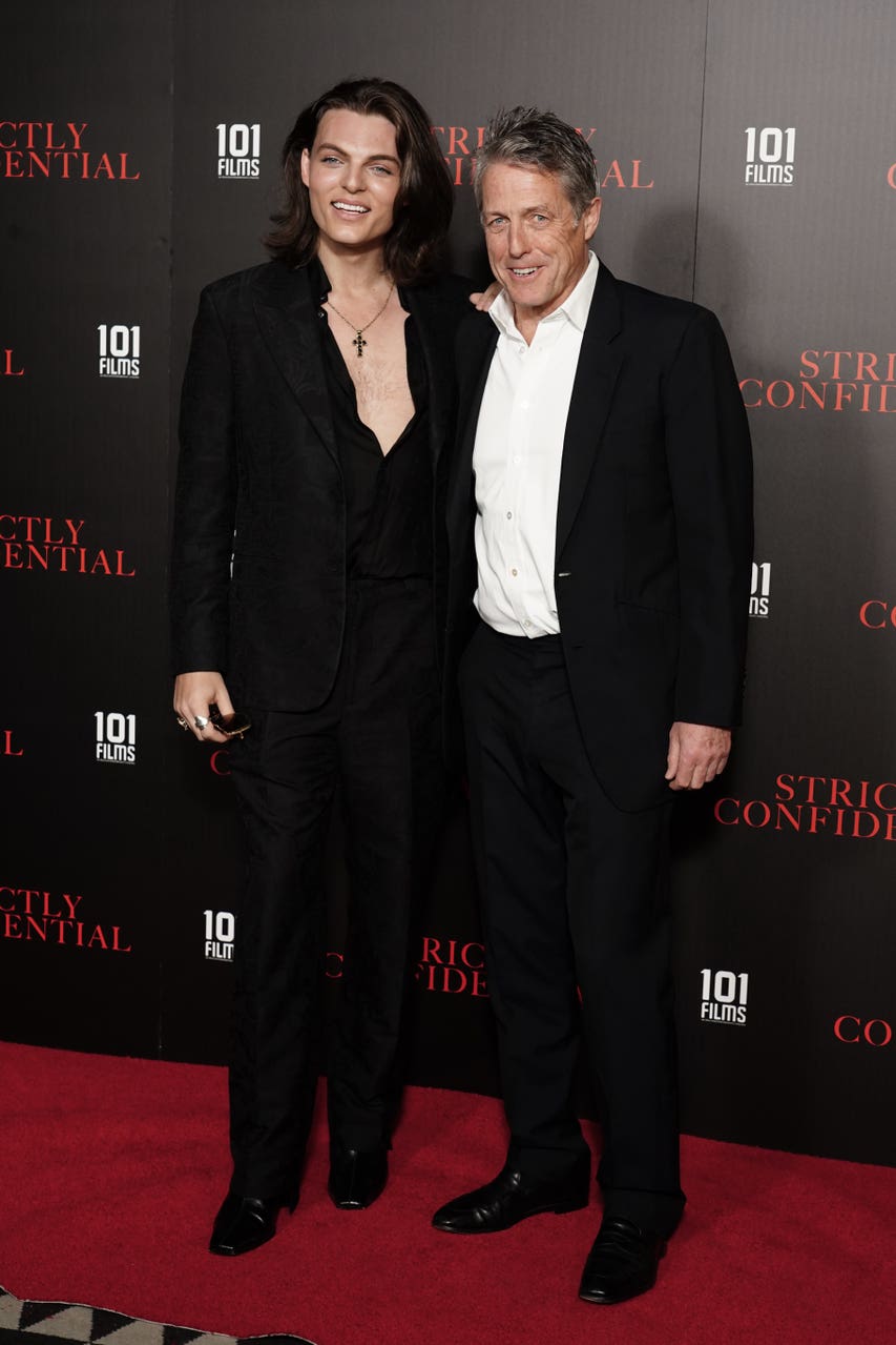 Ex-partners of Elizabeth Hurley support her son’s directorial debut at ...