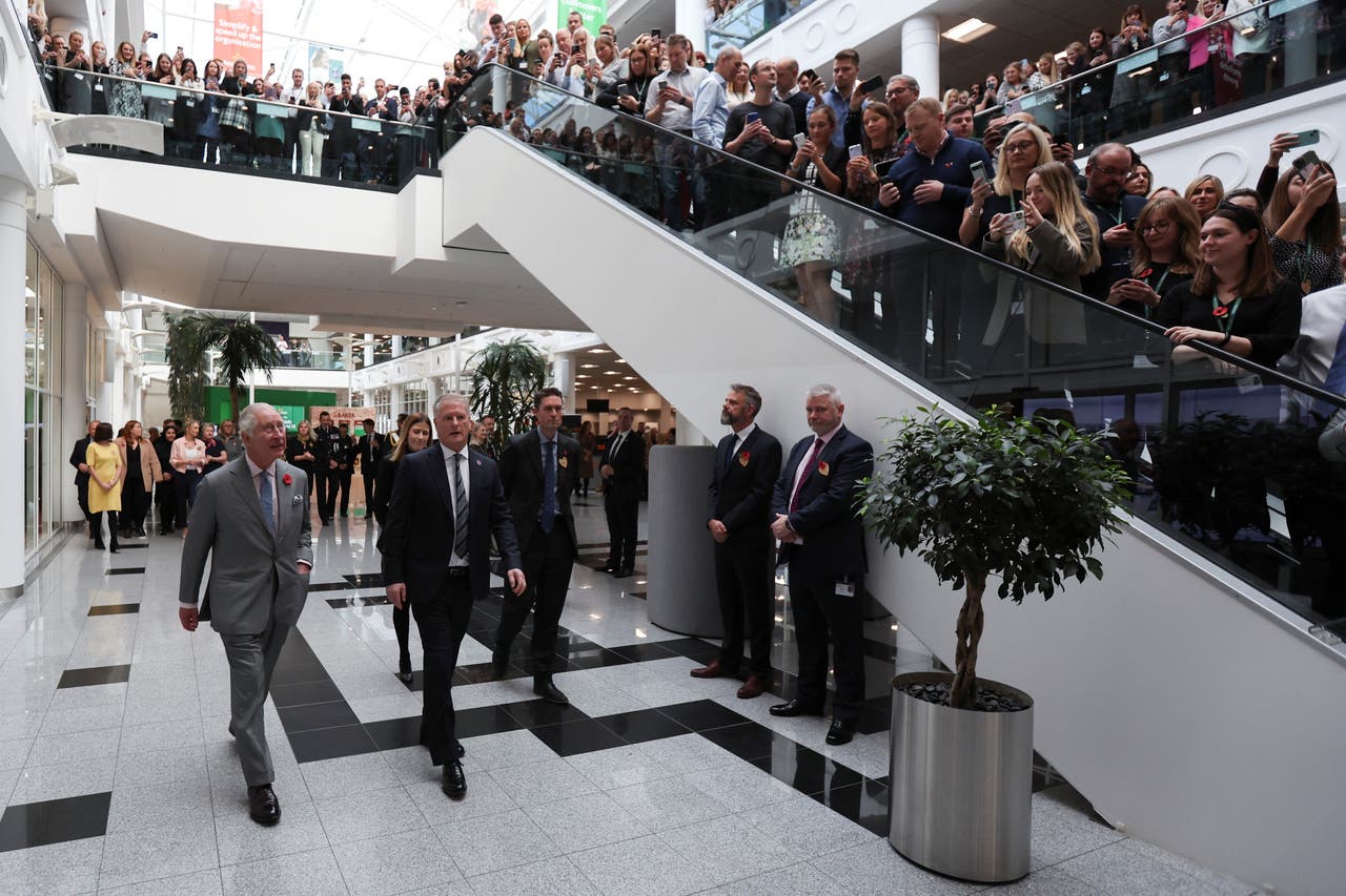 King thanks Morrisons staff on tour of supermarket giant’s HQ in Yorkshire