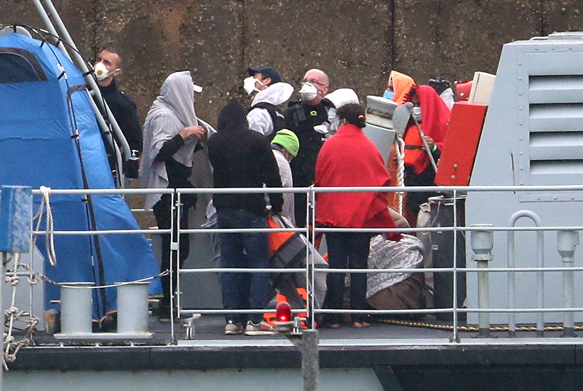 More migrants brought to Dover after rescue from small boats in Channel ...