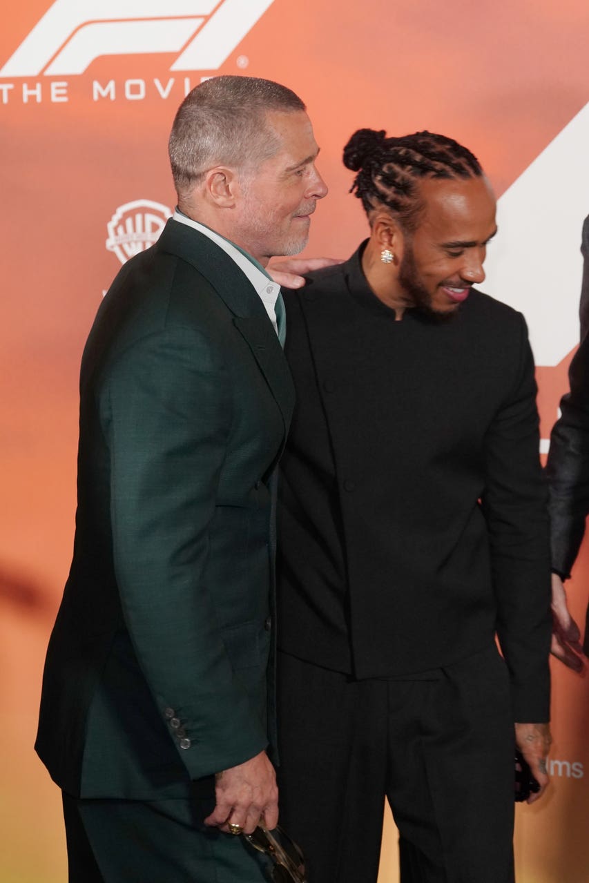 Lewis Hamilton says Brad Pitt’s character in F1 film has echoes of ...