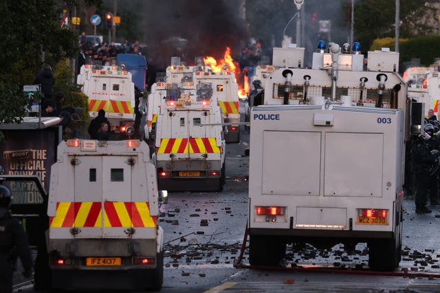 Twelve police officers injured in second night of unrest in Northern ...