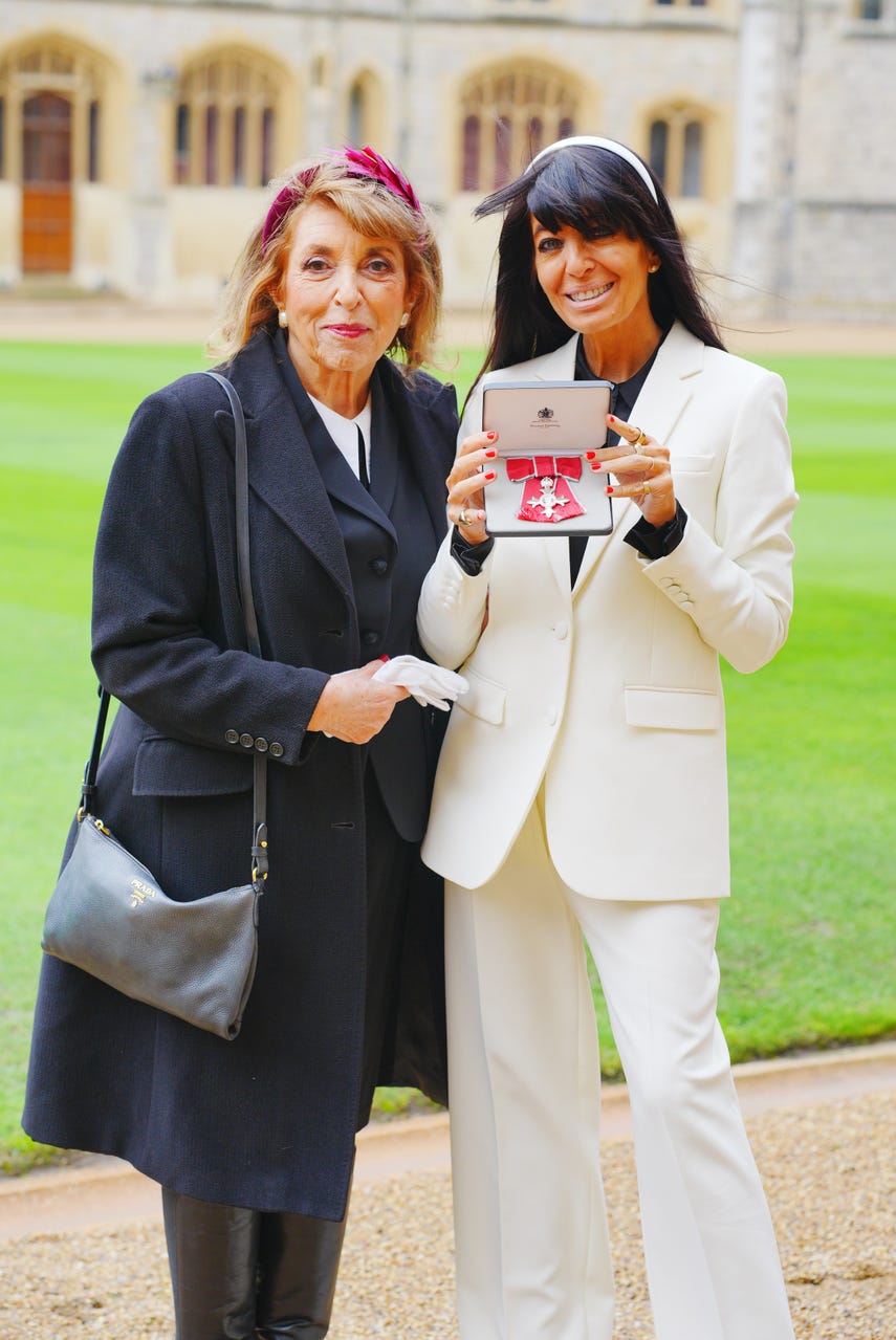 Claudia Winkleman smiles ear to ear after officially being made an MBE ...