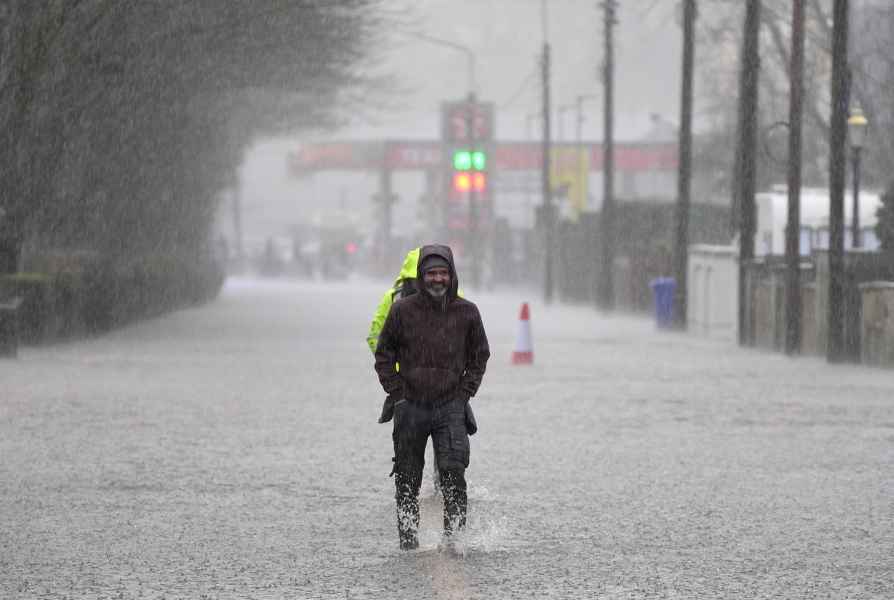 In Pictures: Storm Chandra tears through UK and Ireland | Runcorn and ...