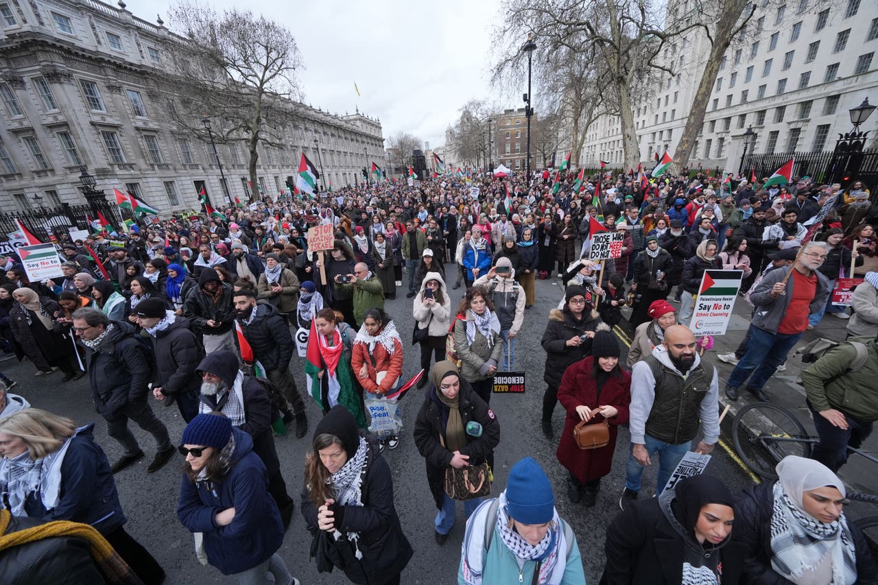 Peter Tatchell arrested at London Palestine march over ‘intifada ...