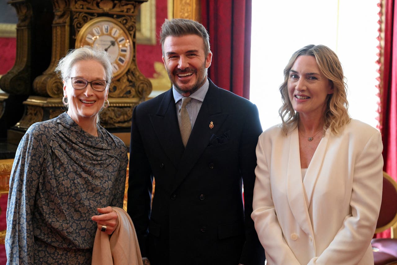 Charles joined by David Beckham and Meryl Streep to celebrate award ...