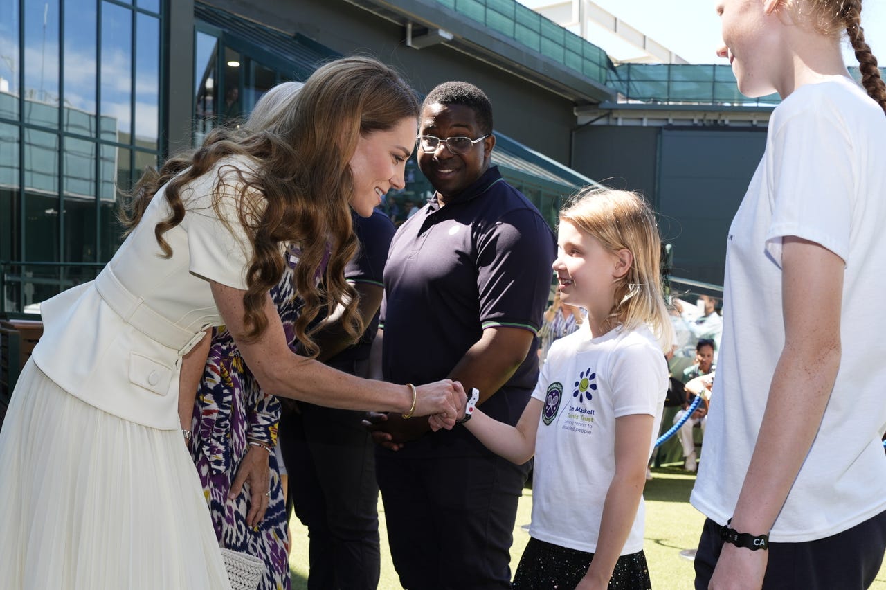 William and Kate arrive at Wimbledon with George and Charlotte ...