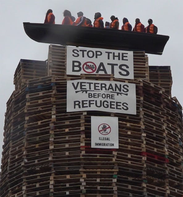 Police will not assist in removal of contentious bonfire in Belfast ...