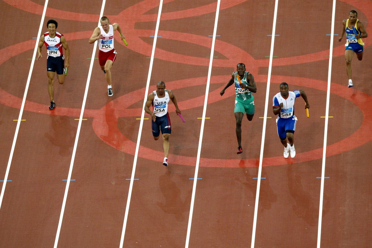 On this day in 2004: Great Britain strike Olympic gold in men’s 4x100m ...