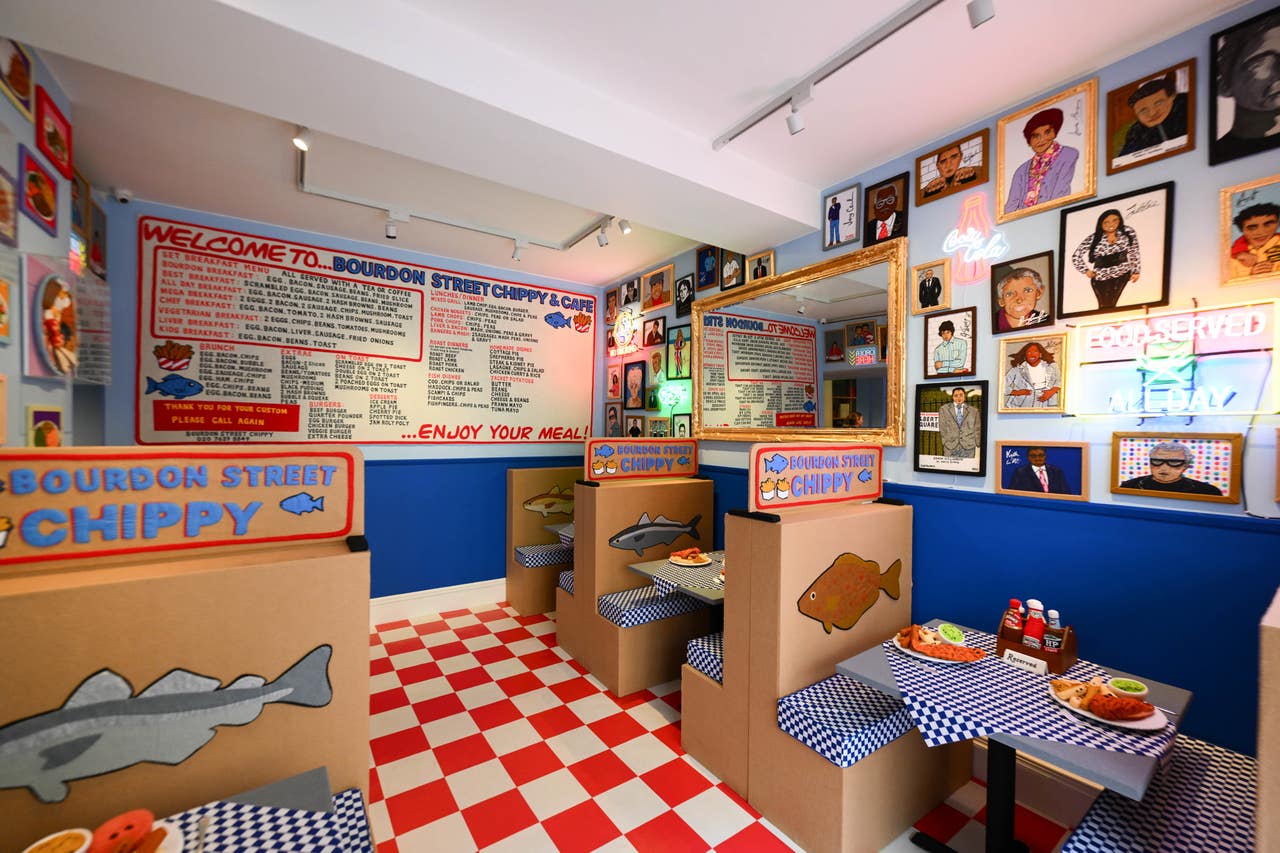 Artist to serve up fish and chips at takeaway shop made entirely from ...
