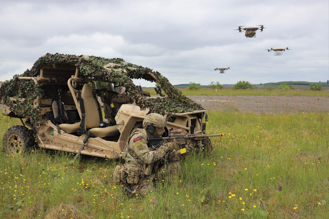 Commandos operate drone swarms in UK military first | Somerset County ...