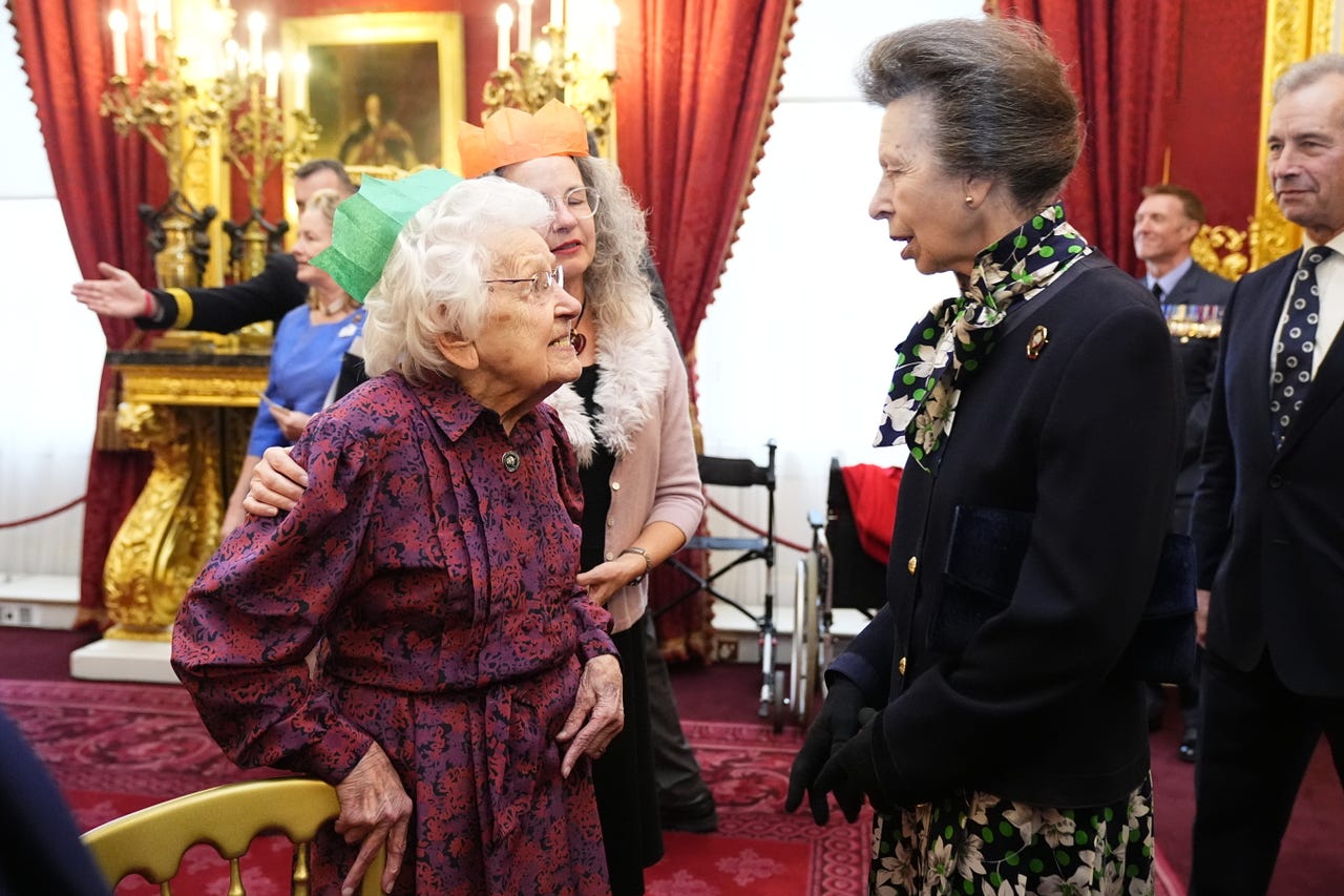 Princess Royal hosts veterans for festive tea party | The Oldham Times