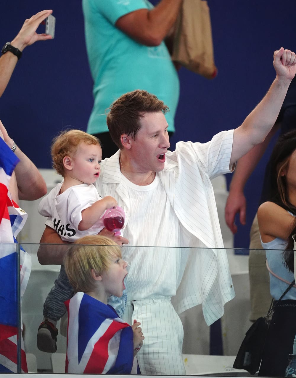 Tom Daley’s husband and children among spectators cheering for diver’s ...