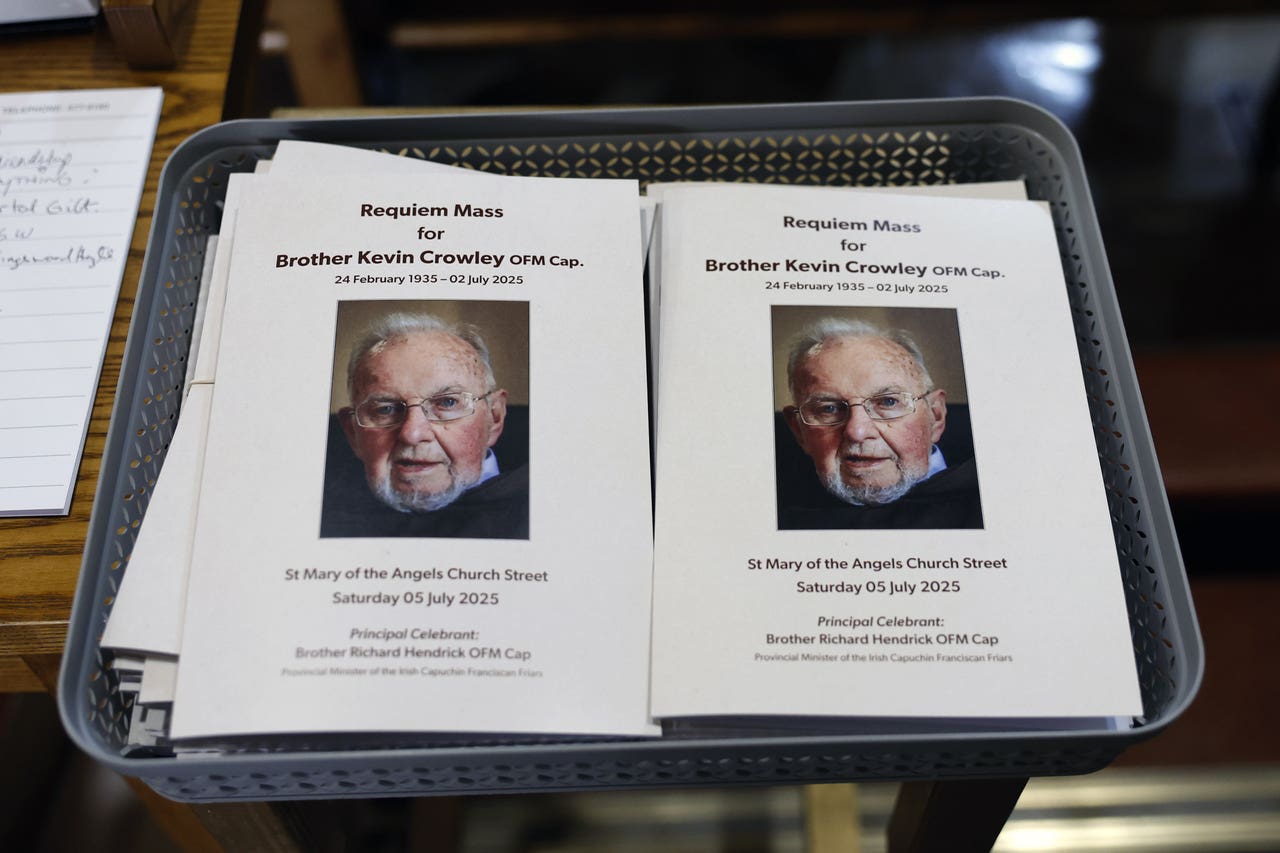 Brother Kevin Crowley gave ‘life’s service’ to the poor, funeral told ...