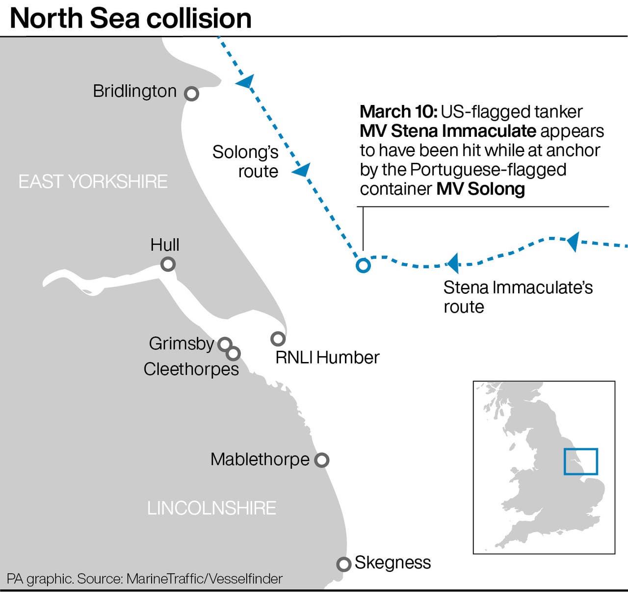 Arrested captain of North Sea crash ship is Russian | Halstead Gazette