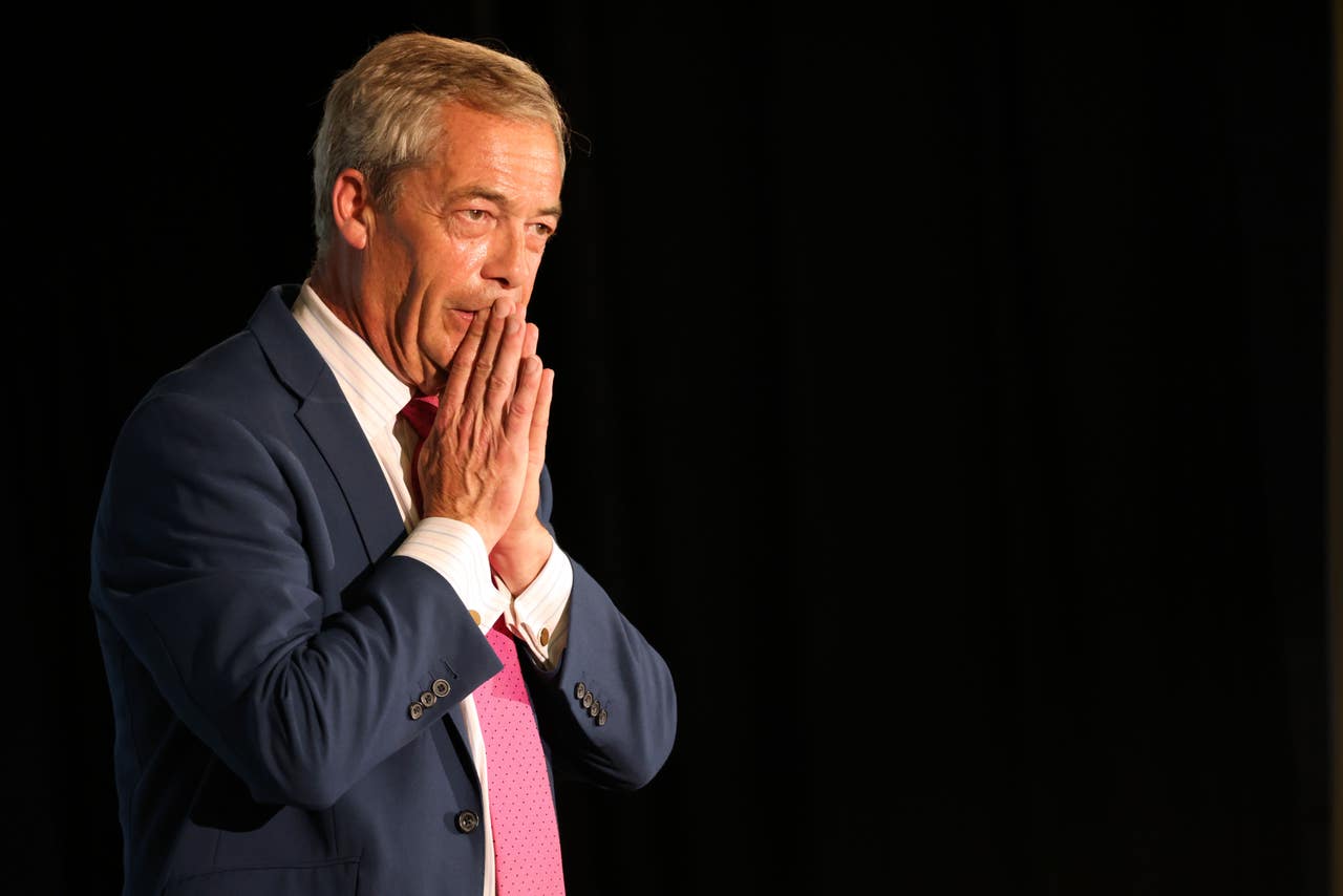 Sunak: Reform campaigner’s racial slur hurts and Farage has questions ...