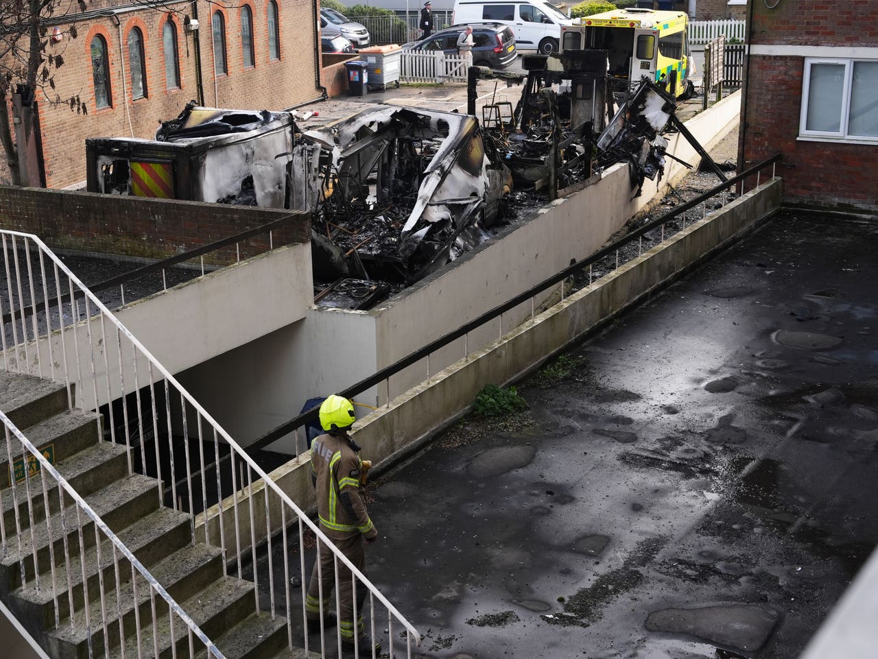 Counter-terrorism police leading investigation into ambulance arson ...