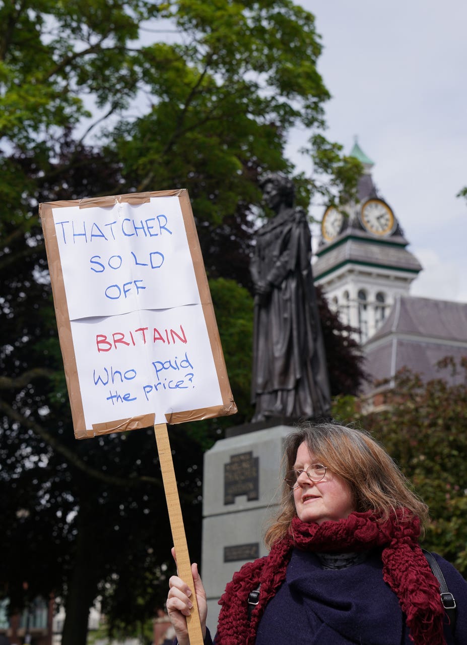 Margaret Thatcher statue unveiled despite protests | Whitehaven News