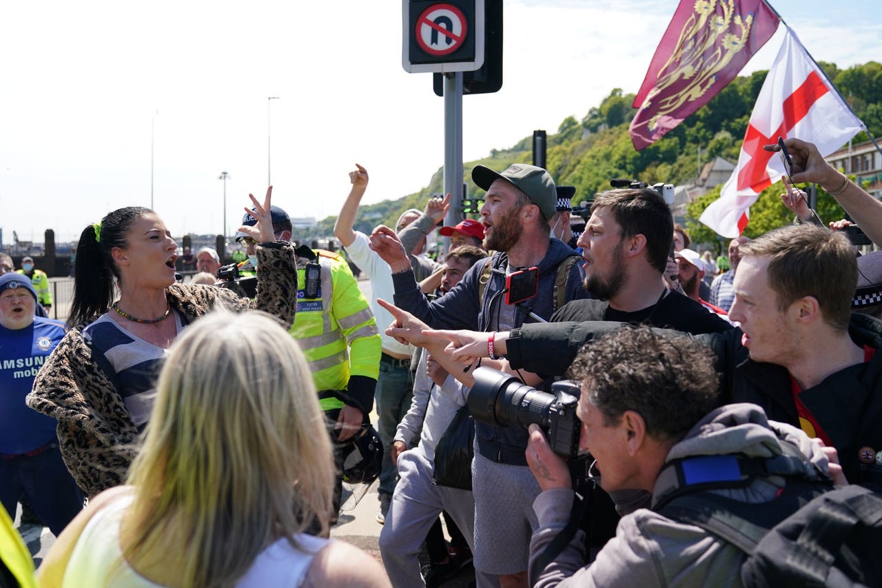 Anti-immigration protesters halt traffic at port of Dover | The Bolton News