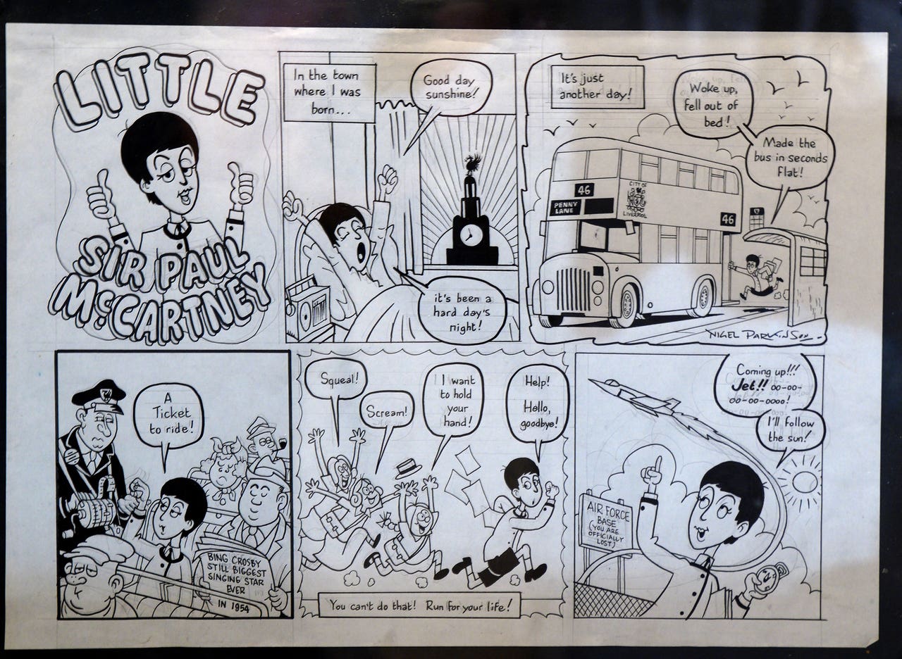 Comic strip starring Sir Paul McCartney goes on display | Express & Star