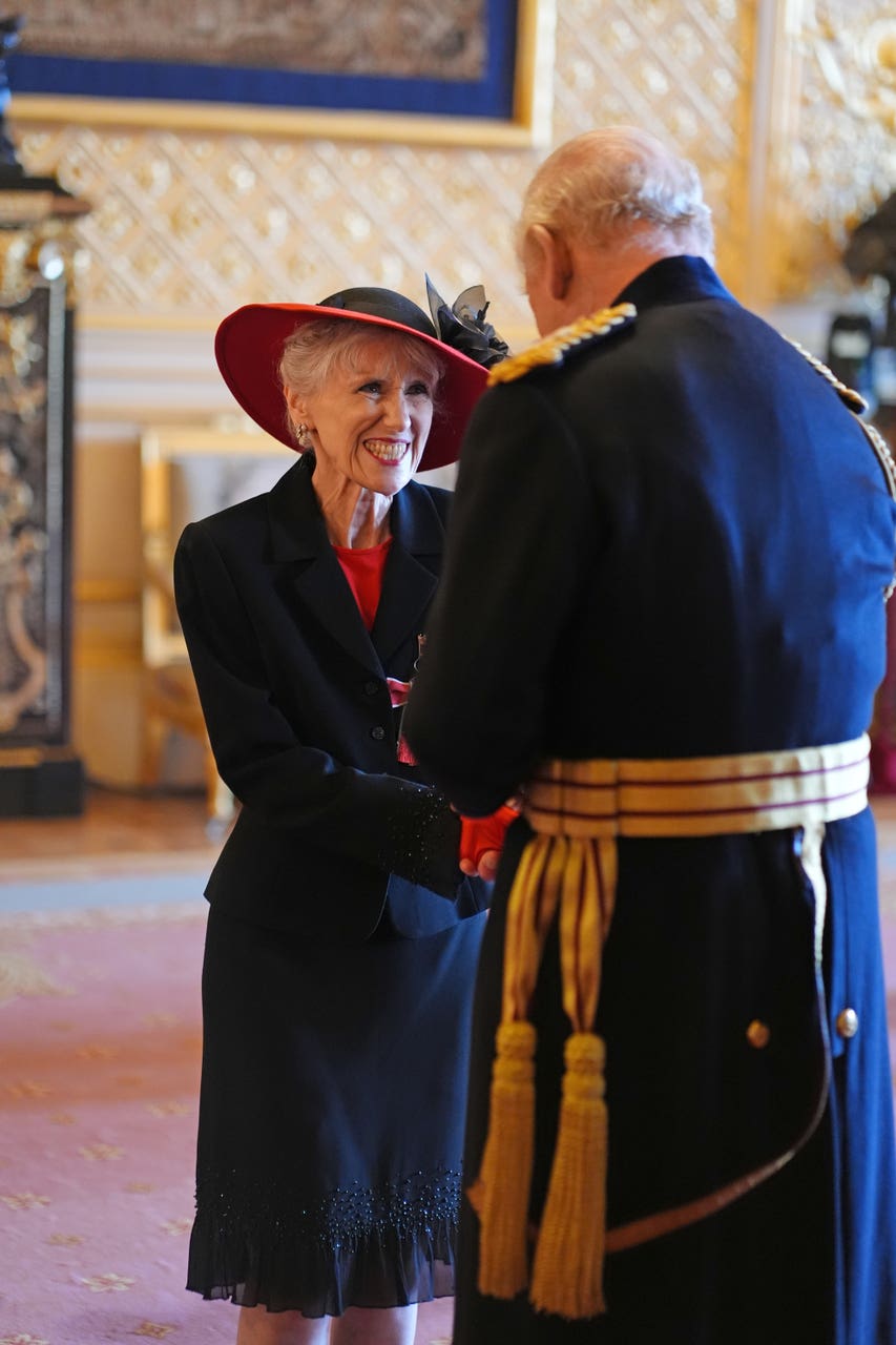Anita Dobson says it has been ‘a pleasure’ as she is made OBE for ...