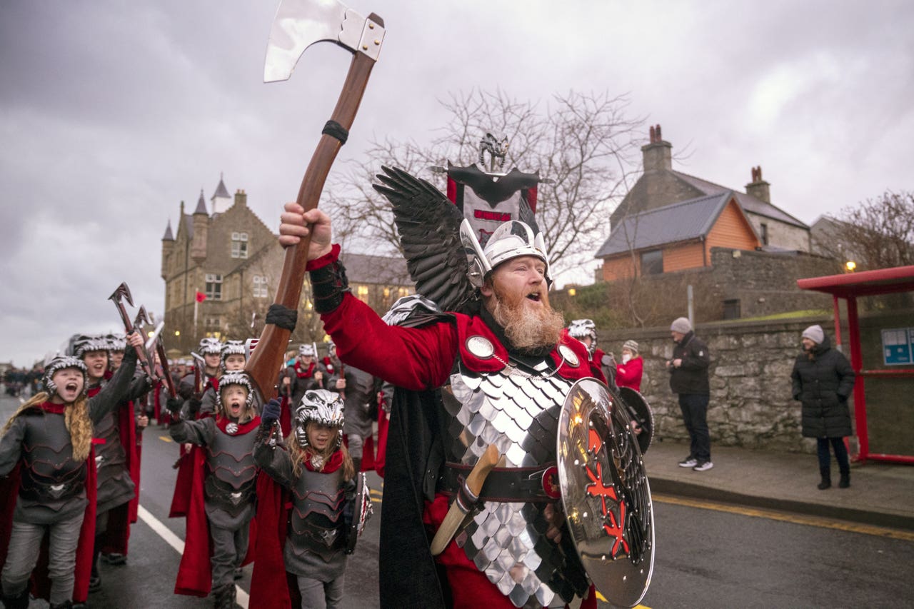 Crowds gather in Shetland for Up Helly Aa fire festival | St Helens Star