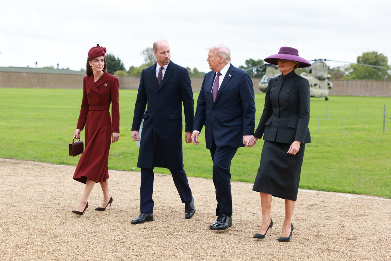 Trump appears to tell Kate ‘you’re so beautiful’ during royal greeting ...