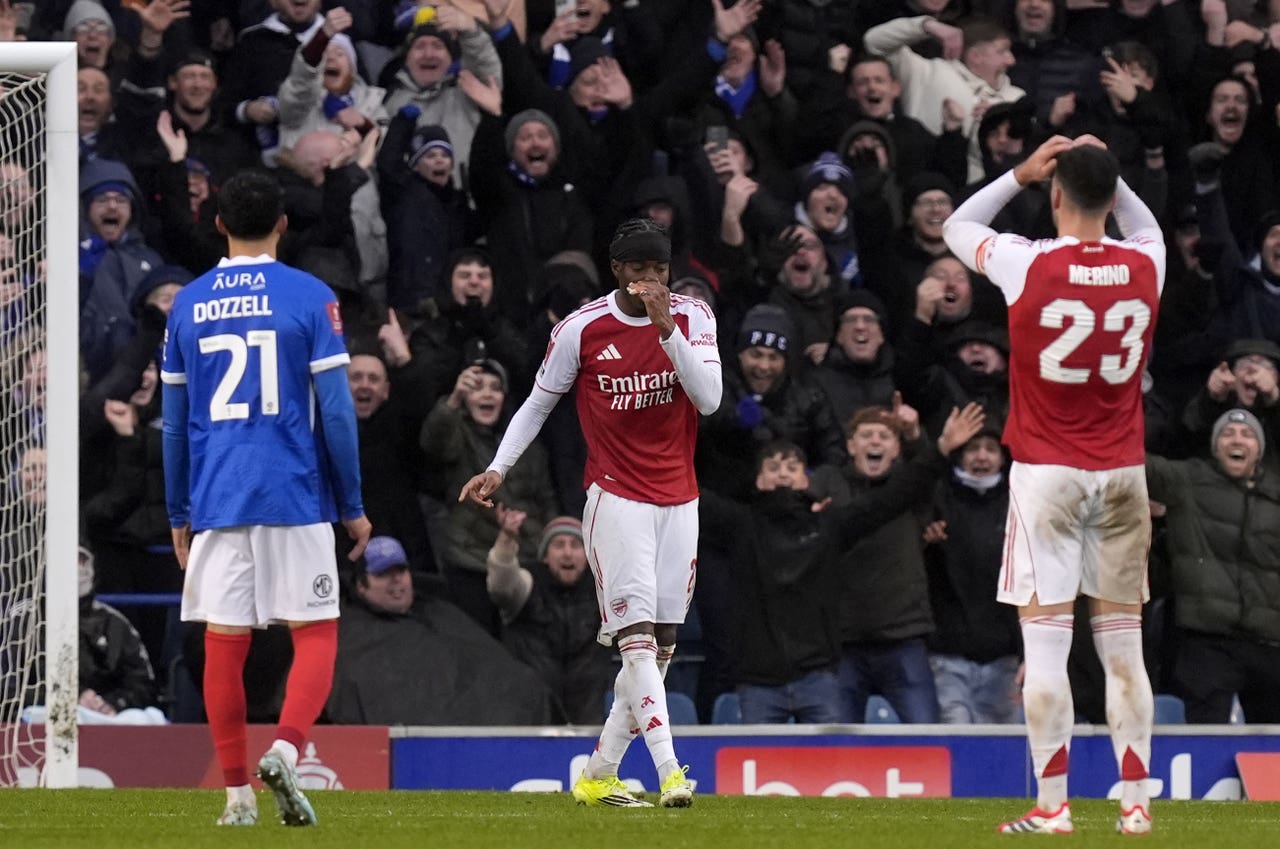 Redemption for Gabriel Martinelli as Arsenal hammer Portsmouth | The Argus