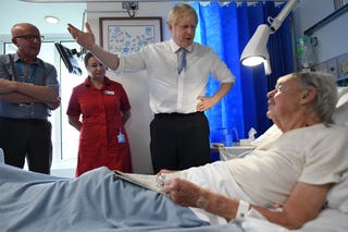 Nurses quiz Boris Johnson on policies during hospital visit - Jersey ...