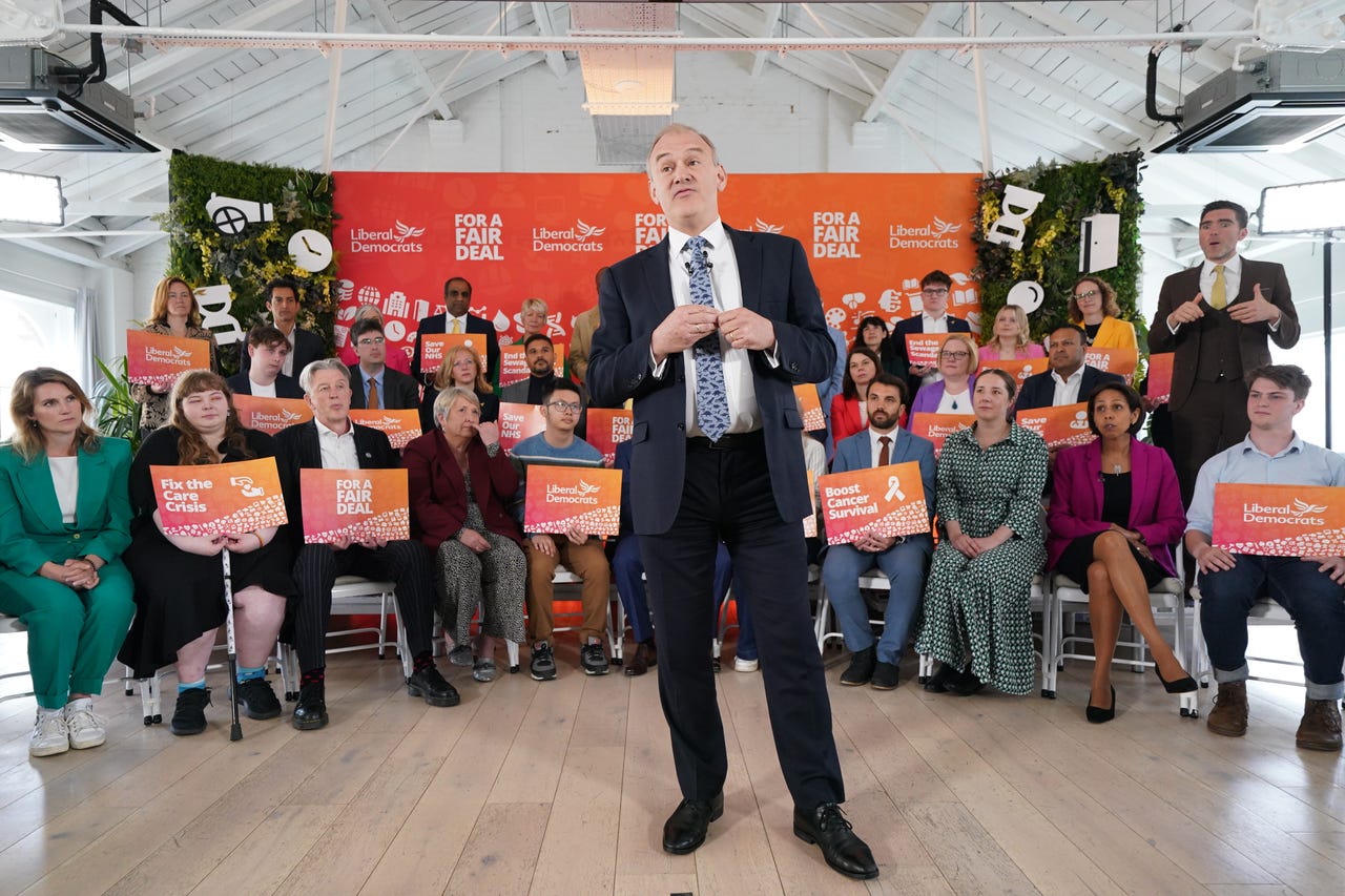 Sir Ed Davey Urges Public To Choose Lib Dems And ‘vote For Historic