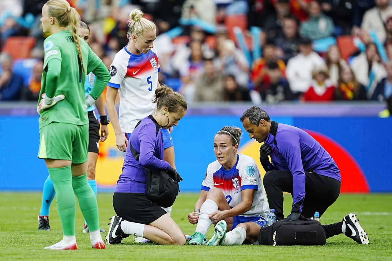 Lucy Bronze played through pain of fractured tibia to secure Euro 2025 ...