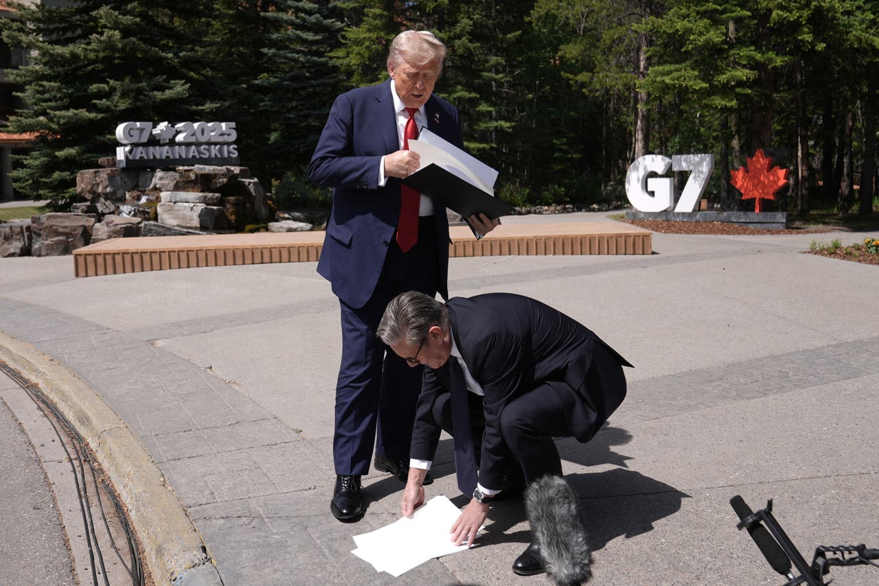 UK-US trade deal is ‘done’, Donald Trump says as he meets Keir Starmer ...