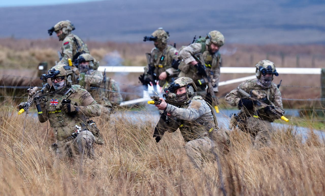 British troops on moorland exercise ahead of Nato special operations ...
