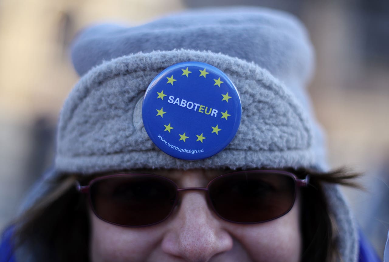 In Pictures: Hats off to these anti-Brexit protesters | York Press