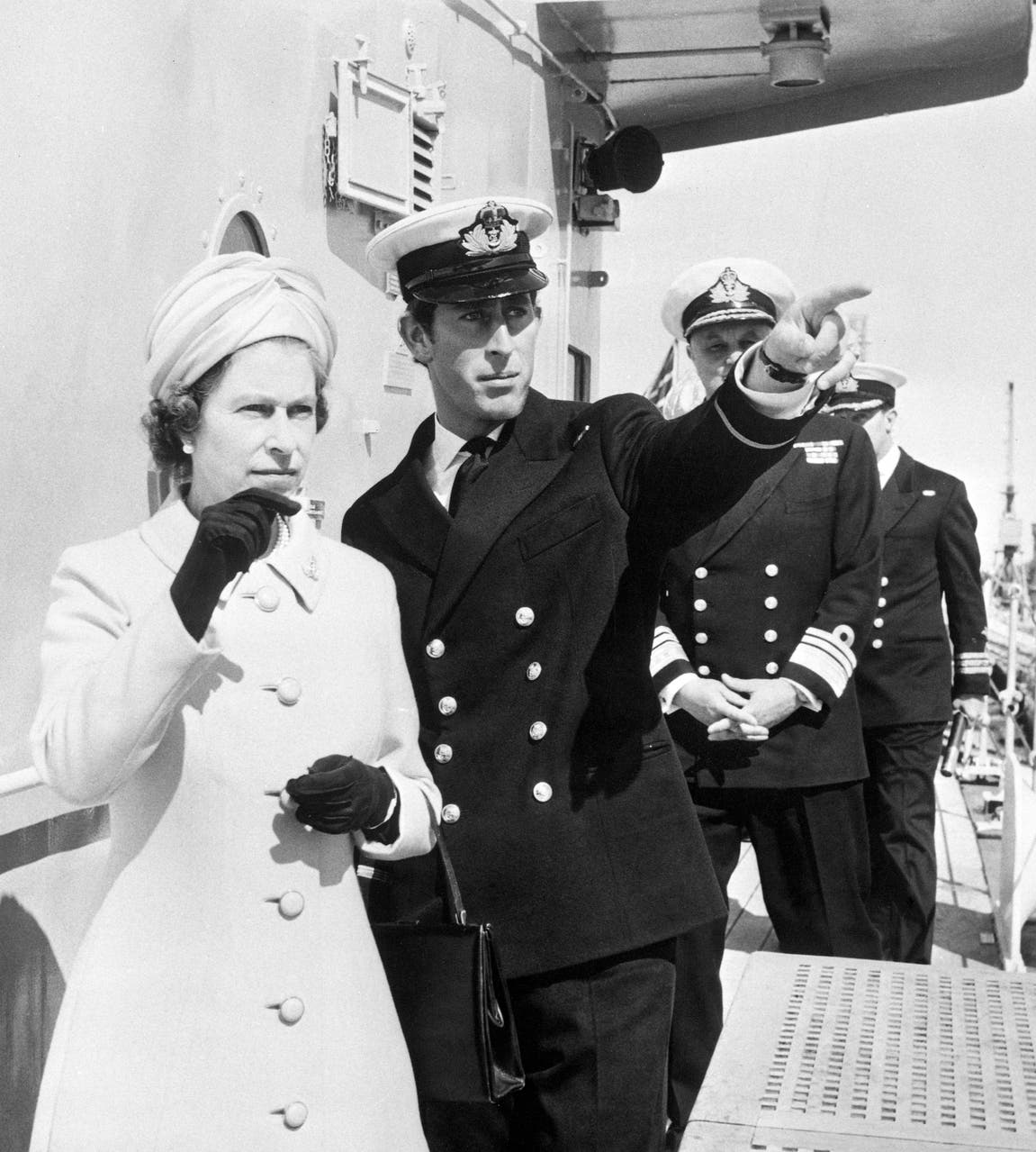 King reunites with old Royal Navy shipmates for trip down ‘memory sea ...