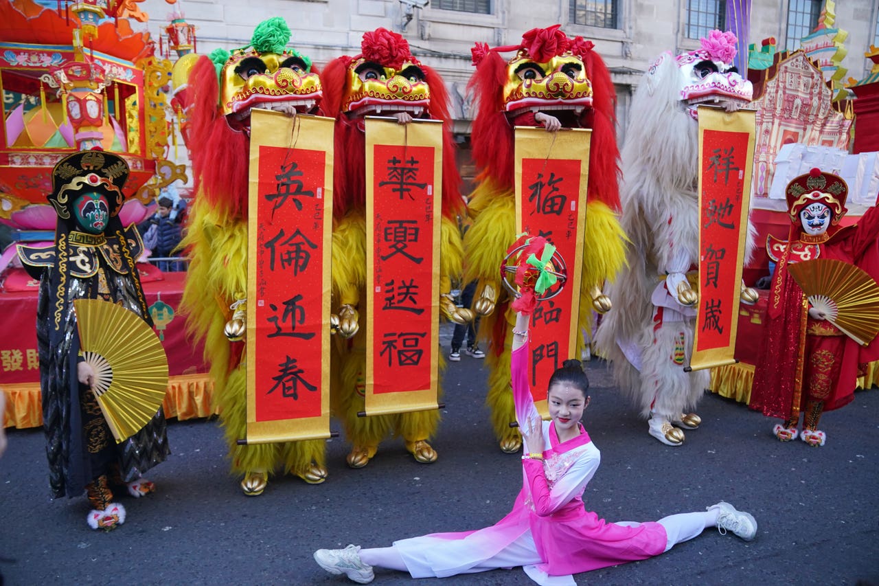 In Pictures: Colourful parades mark Chinese Year of the Snake | Surrey ...