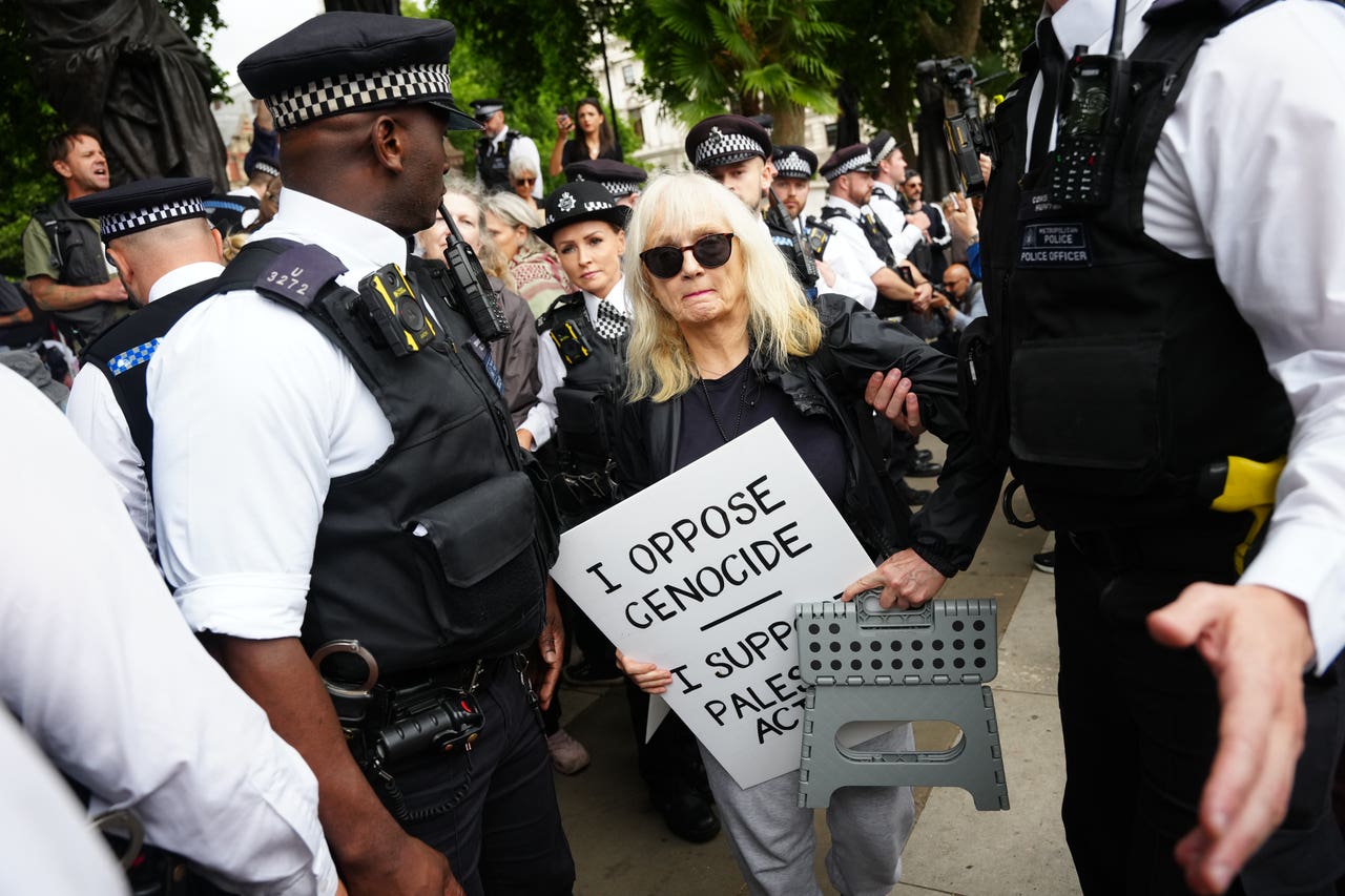 29 people arrested at protest in support of banned Palestine Action ...