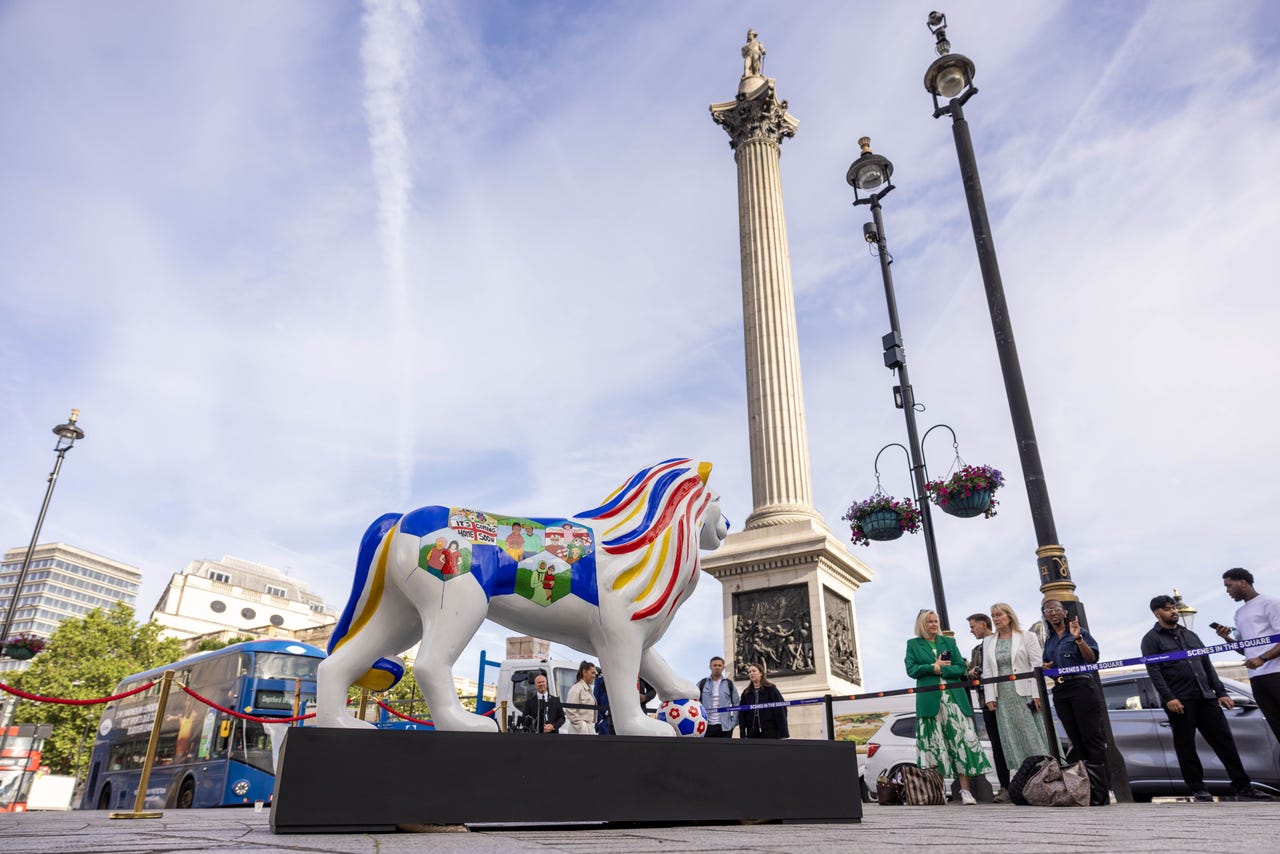 Lion-themed public art trail brings World Cup fever to England fans ...