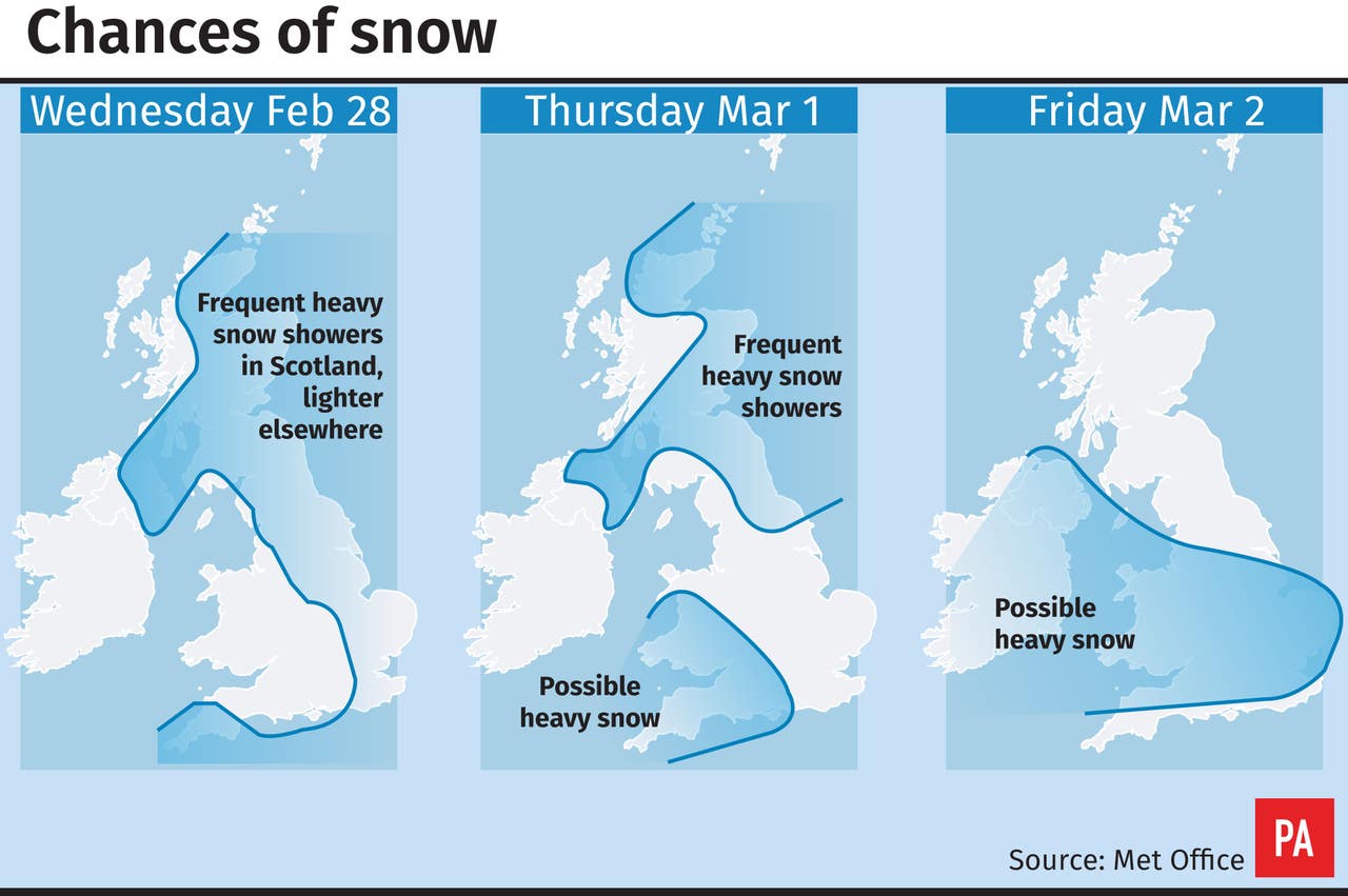 'Beast From The East' Engulfs UK In Stunning Picture With Met Office ...
