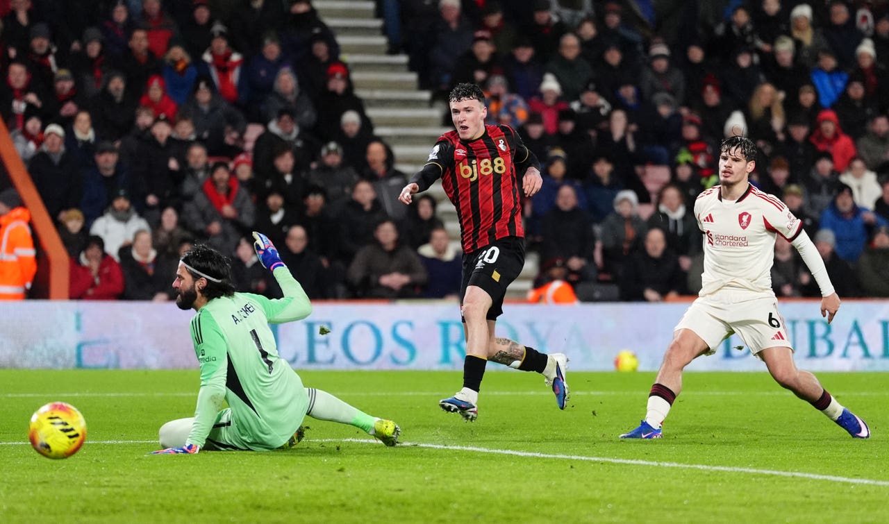 Liverpool stunned as Amine Adli snatches last-gasp win for Bournemouth ...